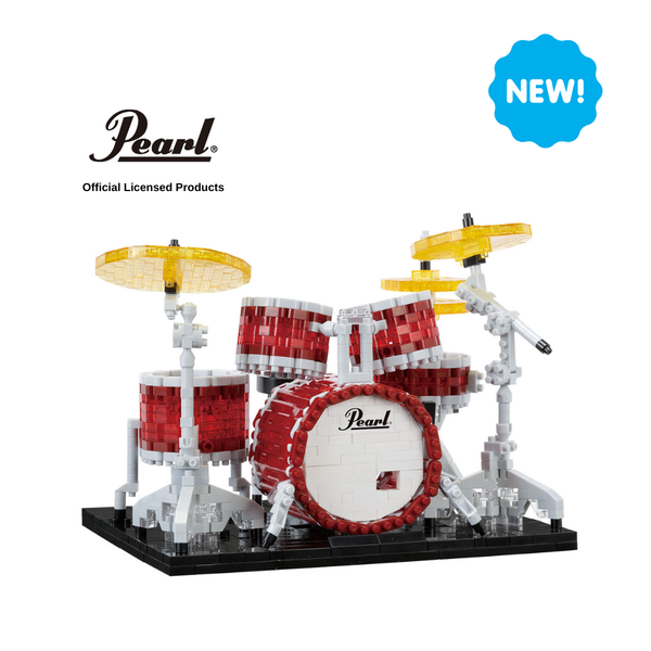 nanoblock DX Pearl Drum Set MASTERS | Micro-Sized Building Block Set