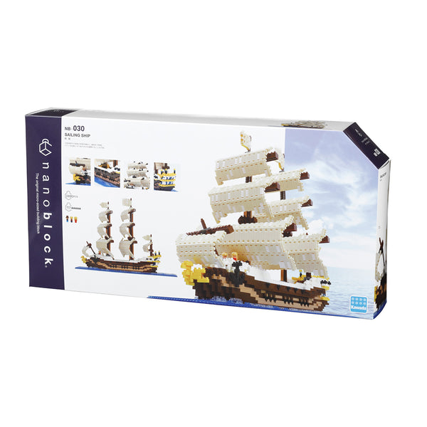 nanoblock Deluxe Sailing Ship | Micro-Sized Building Block Set